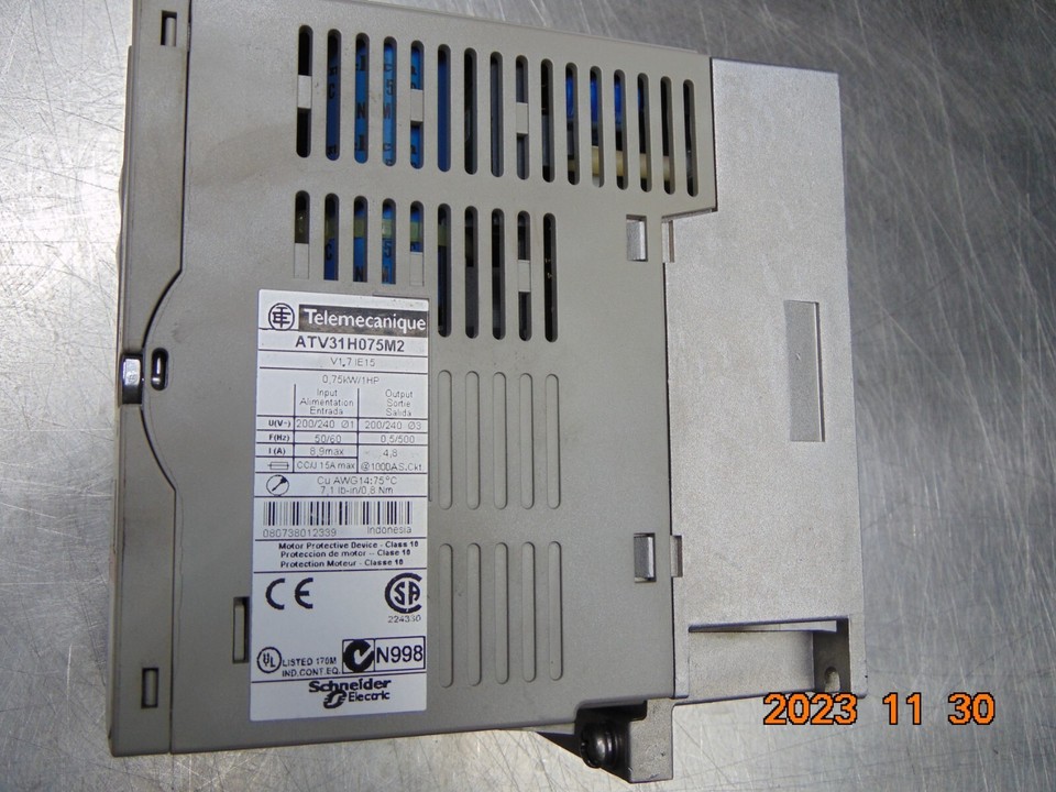 SCHNEIDER ELECTRIC ATV31H075M2 1HP/0.75kW VARIABLE SPEED DRIVE | eBay
