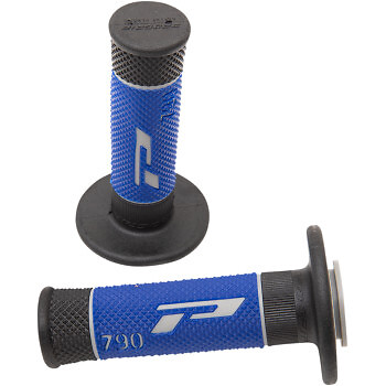 PROGRIP "790" LOCKING GRIPS TRIPLE DENSITY TWIST THROTTLE - BLUE/BLACK ...