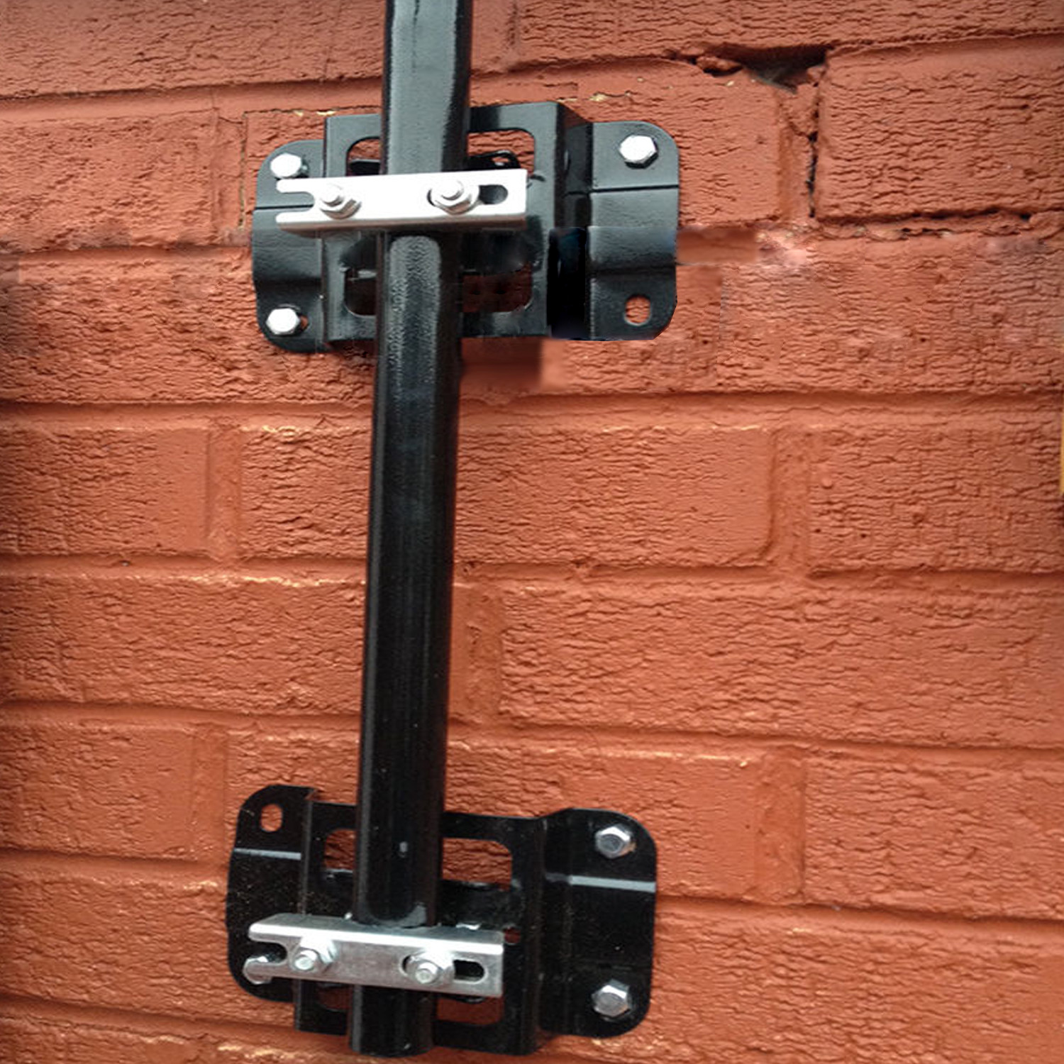 Outdoor Cranked Satellite Pole 1.2m SWAN Sky Dish Mast & Brackets Wall ...