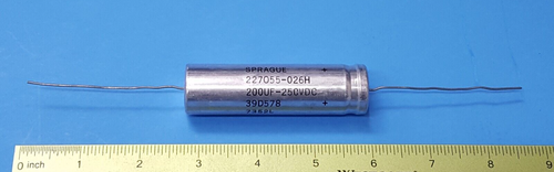 CAPACITOR , 39D SERIES , SPRAGUE , 200UF/MF , 250VDC | eBay