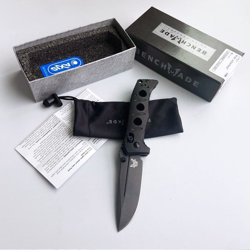 Axis New Mini Benchmade Classic Black Adamas Folding Knife | 273GY-1 | eBay