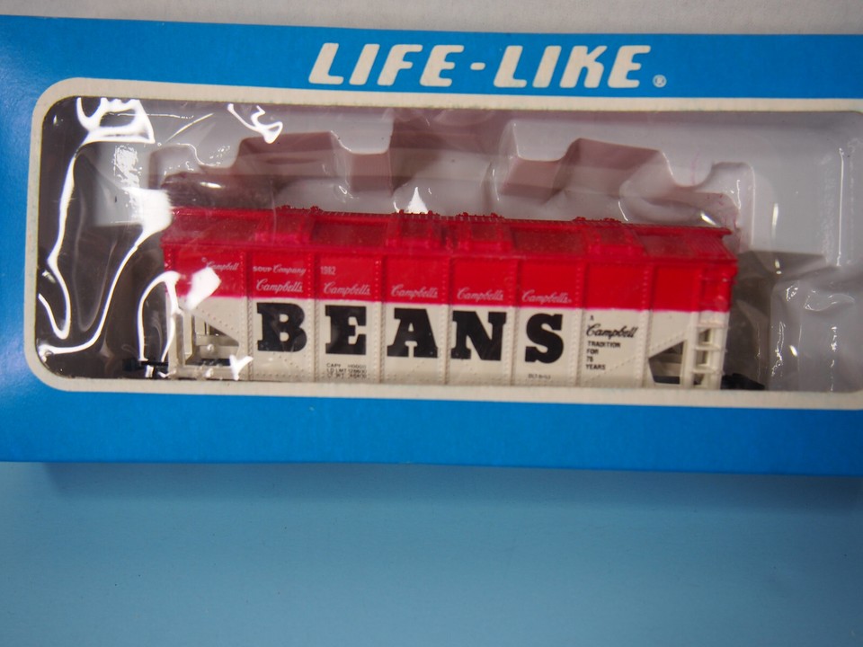 Life-Like Model Trains Campbell's Beans Cement Hopper Car H0 Scale | eBay