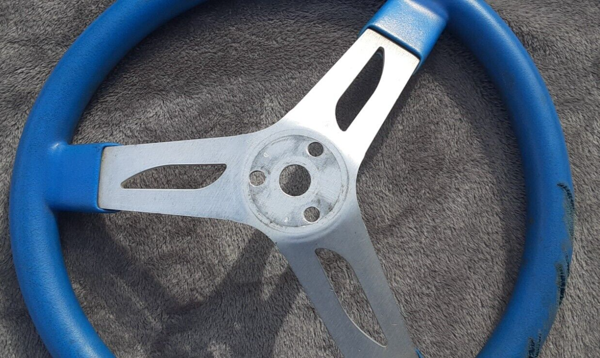 1) Blue Aluminum Racing Car Go-Cart Steering Wheel?? | eBay