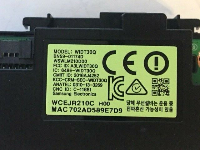 Samsung Un55ju6400f WiFi Module WIDT30Q 180 Day for sale online | eBay