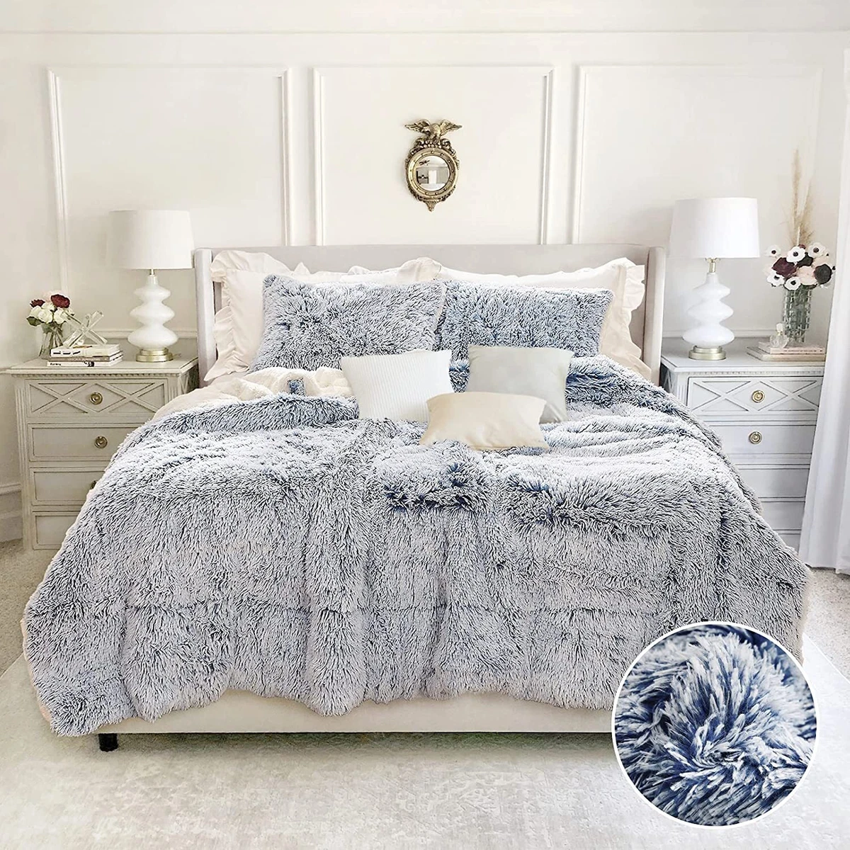 White Fur Bedding Sets