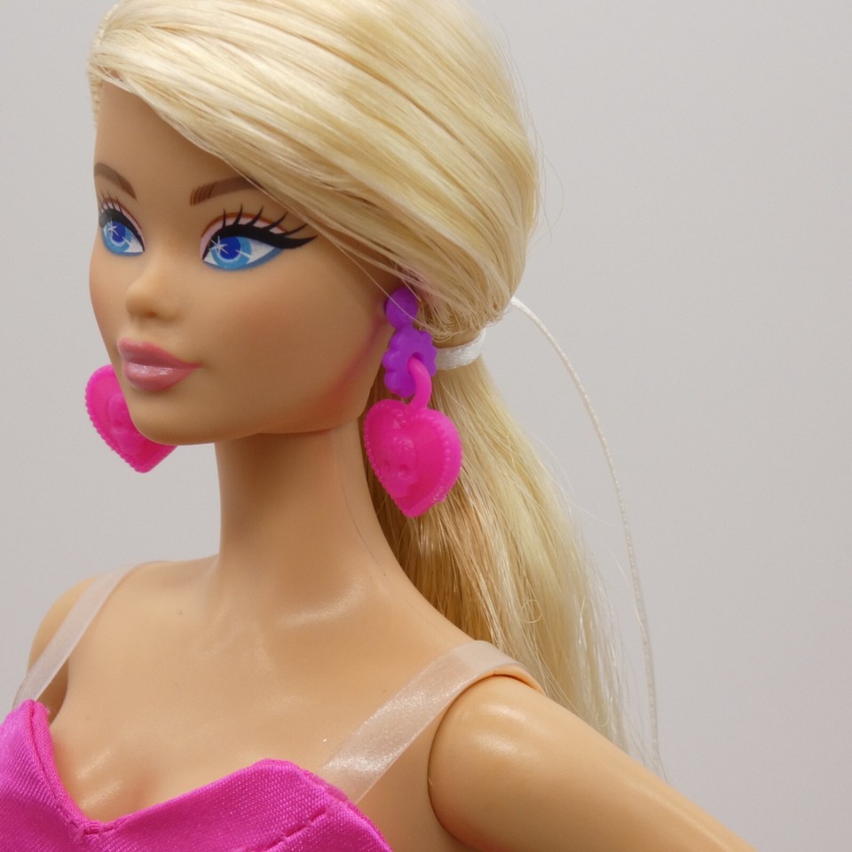 Barbie Signature Dia De Muertos 2024 Doll Earrings Pink Hearts Skulls ...