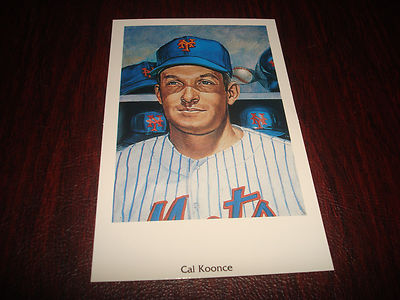 Cal Koonce 1969 Mets 1994 Ron Lewis Authentic Oil Painting Postcard #20 ...