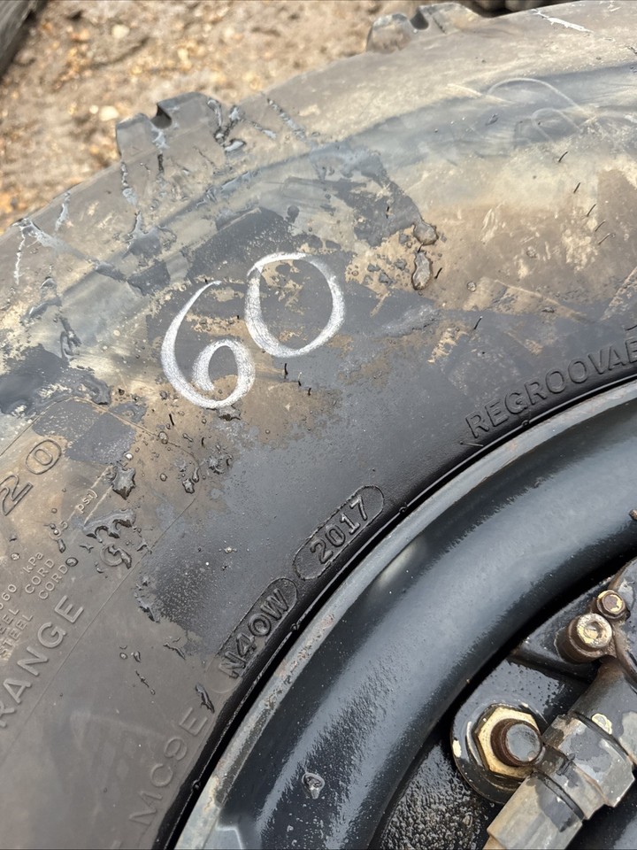 (4) 395/85R20 Good Year Military LMTV Truck Tires & Wheels 16-17 Dates ...