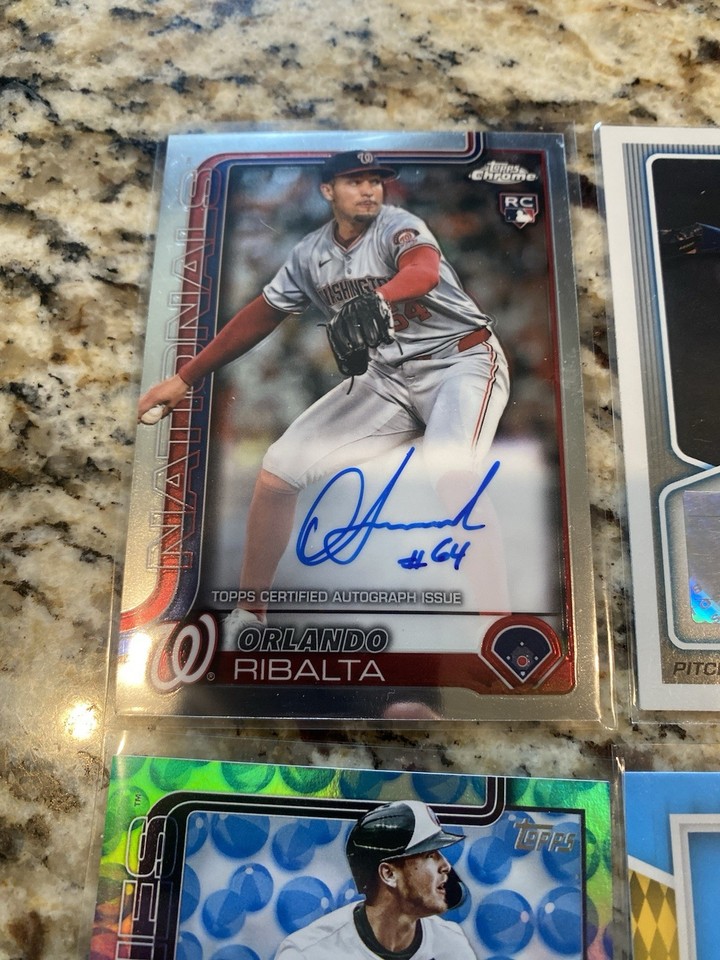 2024-25 Topps Chrome Baseball LOT of 25 Cards. Ohtani Buyback, Auto,PCA ...