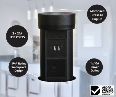 Point Pod Point Pod PPCUB | Pop-Up Power Outlet 1 Power Point with 2 ...