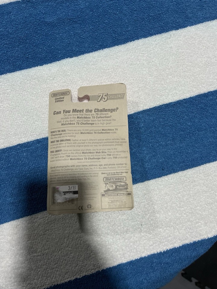 Matchbox 1:64 75 Challenge Ford Probe GT Gold Diecast Car Limited ...