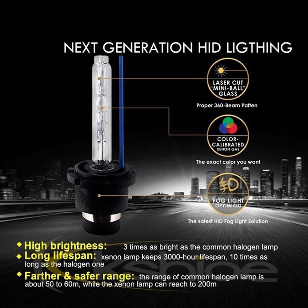 6000K HID Xenon Headlight Bulbs Globes D2S For Mercedes Benz ML GL CLS ...