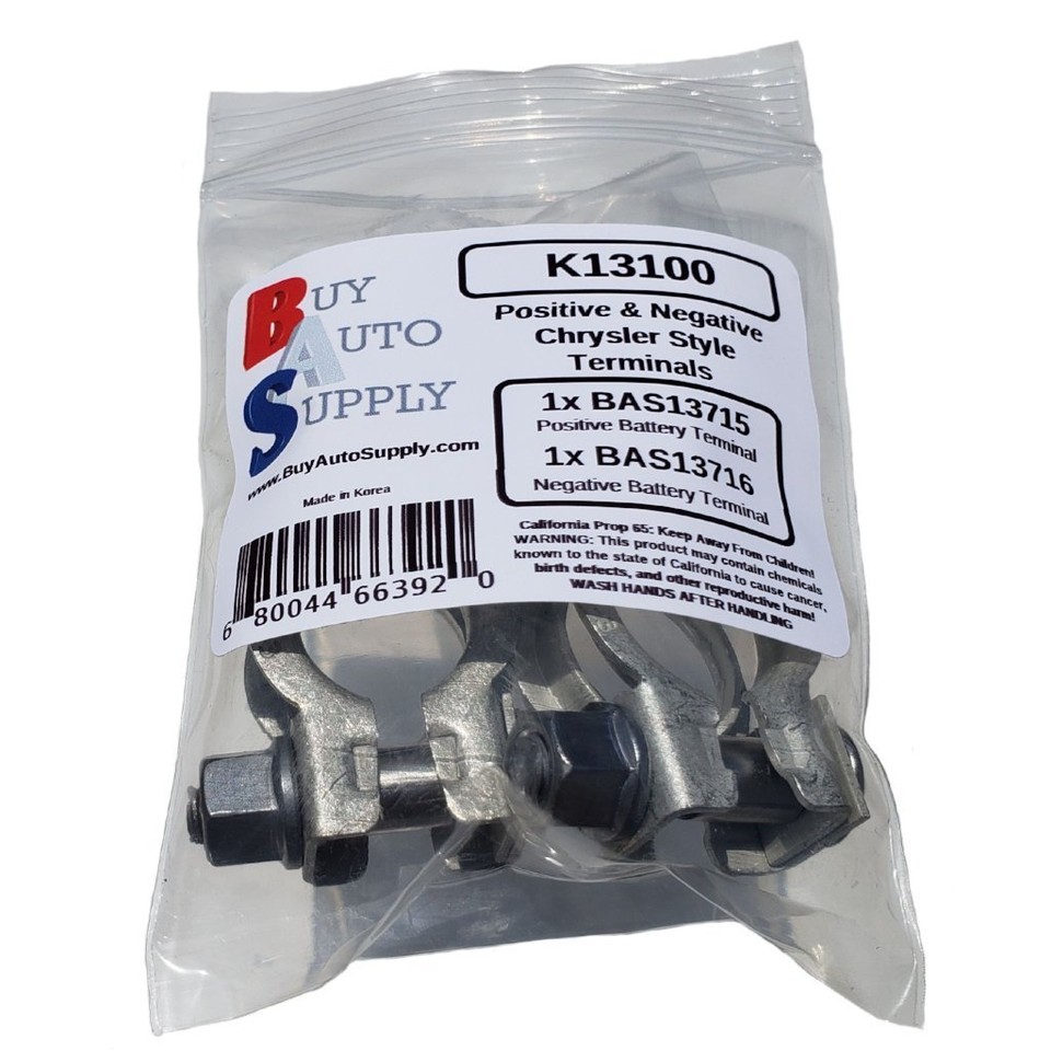 Positive & Negative Battery Terminal Fits Mopar Chrysler 5161305AA ...
