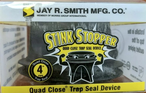 JAY R. SMITH 4" Pipe Drain Stink Stopper Quad Close Trap Seal | eBay