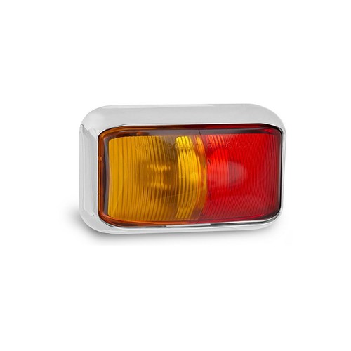 LED Autolamps Chrome Series Side Marker Red/Amber 58x35x21mm 10-30V ...