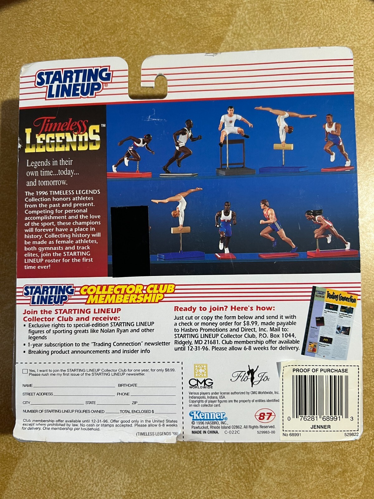 Starting Lineup Timeless Legends 1996 Bruce Jenner 68820 Kenner for ...