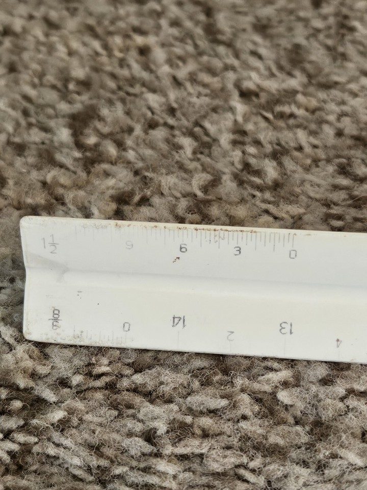 Vintage Alvin 110P Made Denmark Triangle Architect Drawing Scale Ruler ...