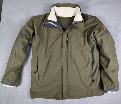 Timberland Outdoor Heavy Poly Fleece Removable Inner Green Zip Up ...