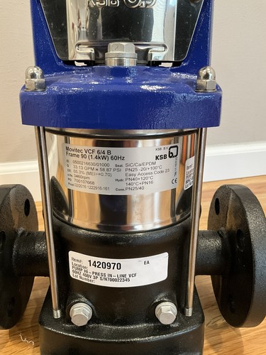 KSB Movitec VCF 6/4 B Vertical High Pressure Multistage In-Line Pump | eBay