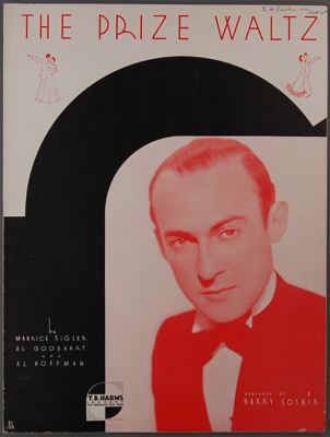 1934 PRIZE WALTZ Sigler Goodhart Hoffman HARRY SOSNIK Sheet Music | eBay
