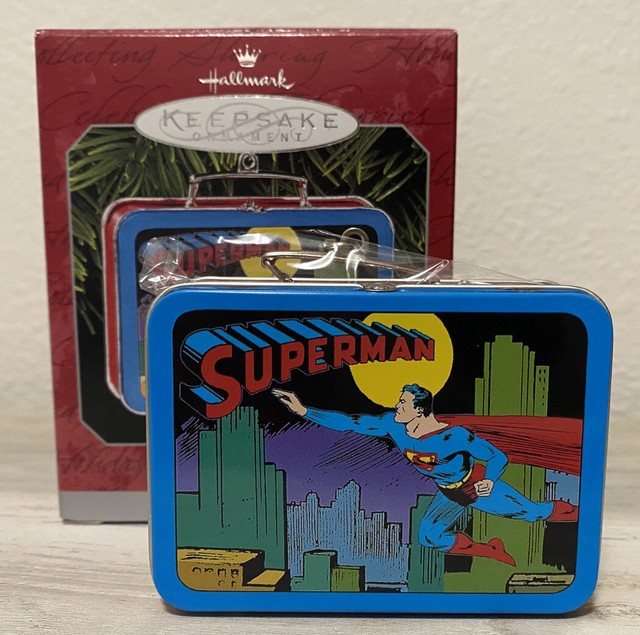 Vintage Hallmark Keepsake DC Comics Superman Tin Lunch Box Ornament ...