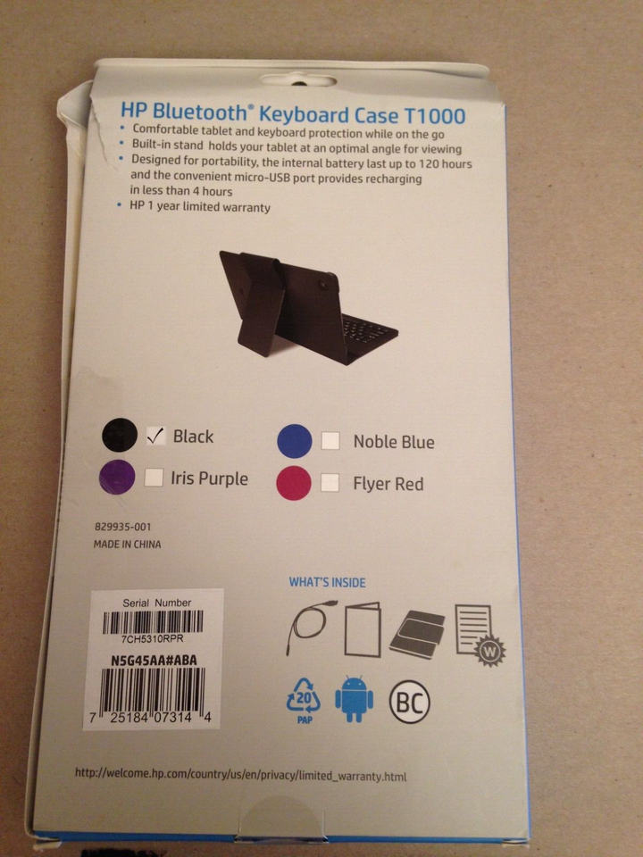 HP 10 G2 10.1in Android 5.0 Lollipop Tablet - 1GB RAM, 16GB W/NEW CASE ...