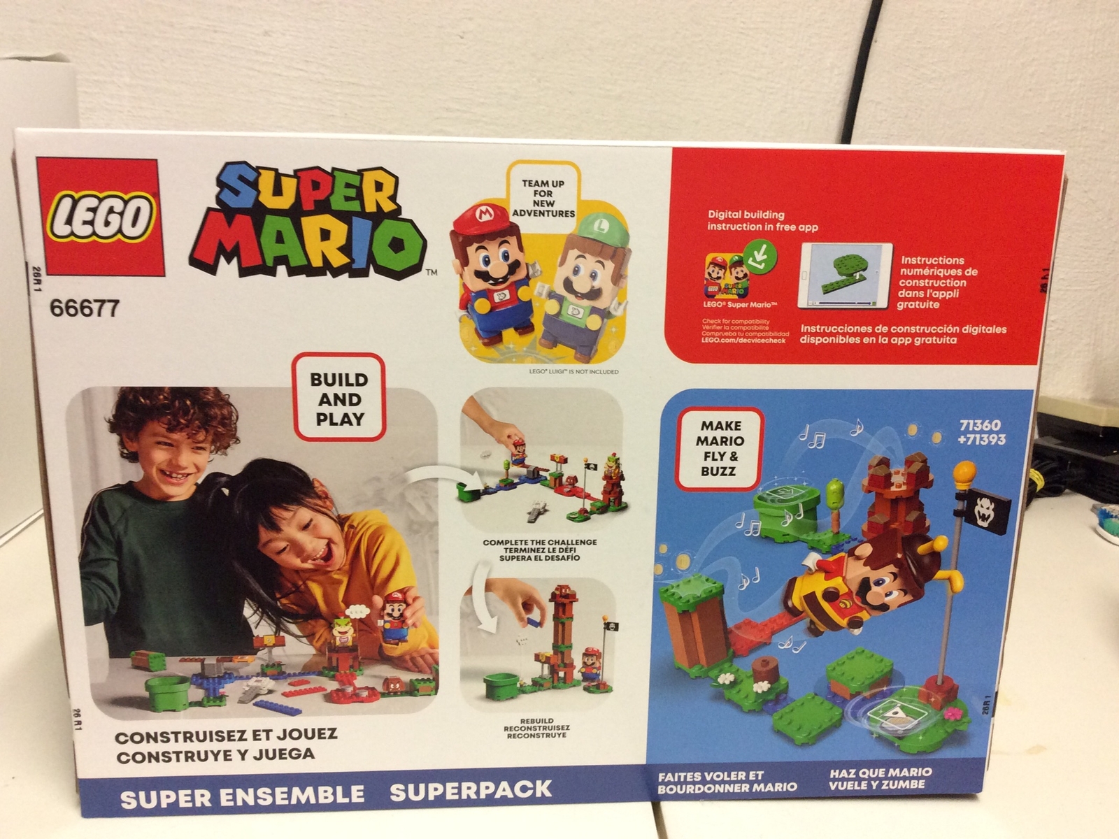 LEGO 66677 SUPER MARIO 2 IN 1 SUPER PACK 71360+71393 244 PCS BUILDABLE ...