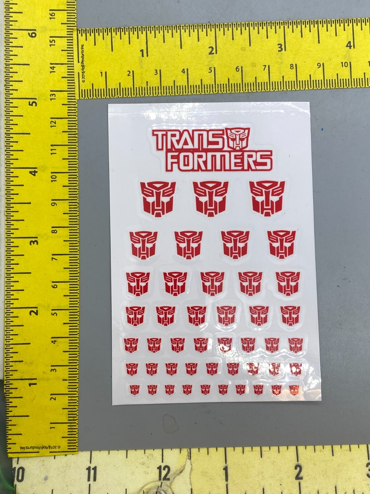 White outline Autobot Transformers Repro Stickers Labels Sigils Symbols ...