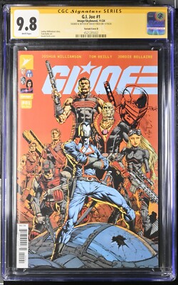 2024 GI JOE #1 SIGNED W/REMARQUE SNAKE EYES DAVE FINCH VARIANT COVER ...