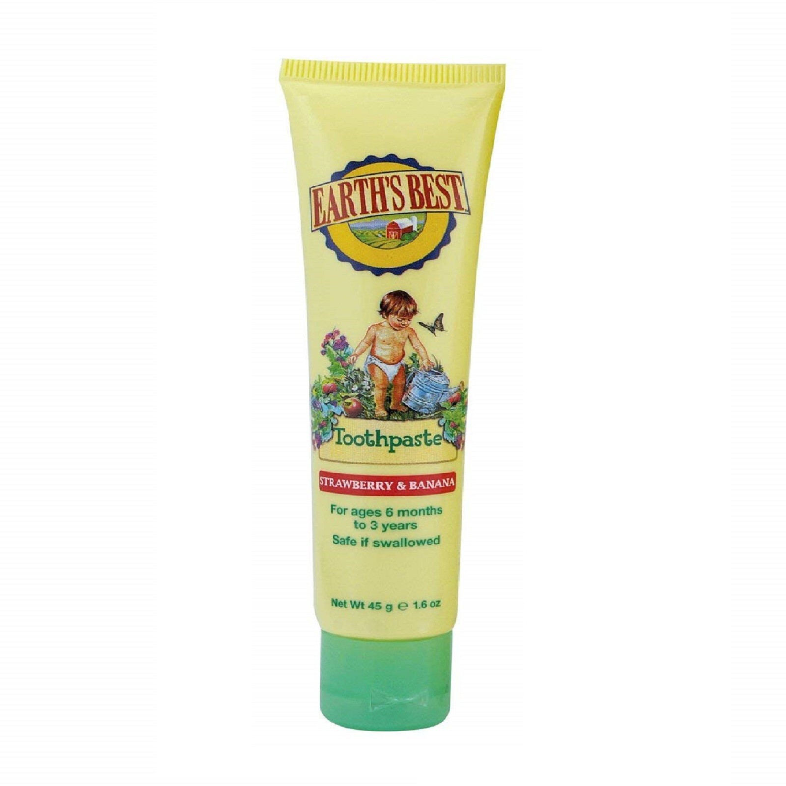 Jason Earths Best Toddler Toothpaste, Strawberry & Banana 1.6 Oz Set of ...