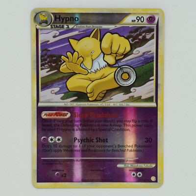 Hypno 23/123 Reverse Holo Rare HeartGold SoulSilver Pokemon Card | eBay