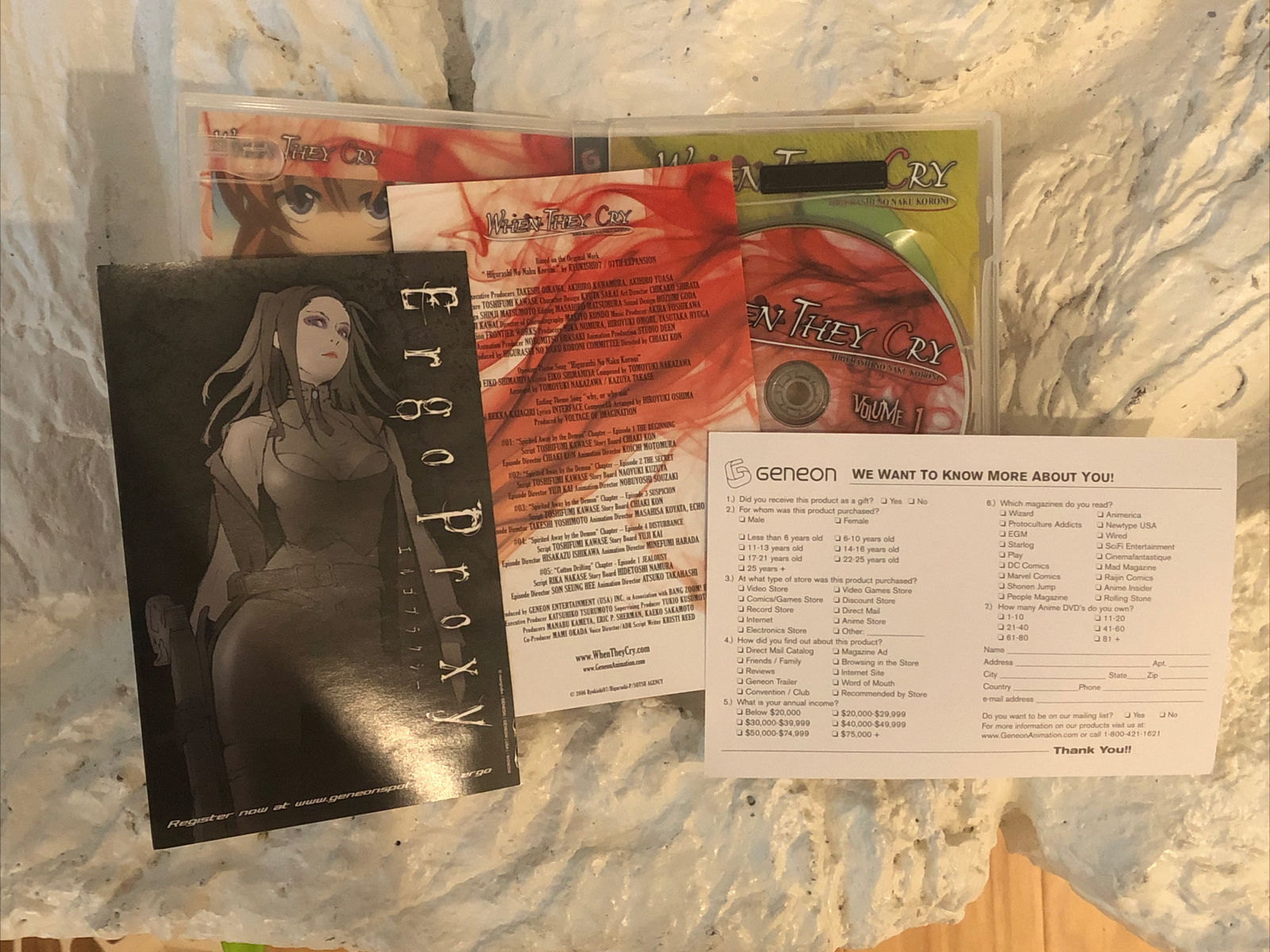 When They Cry: Higurashi no Naku Koroni - Vol. 1 (DVD, 2007) Complete ...