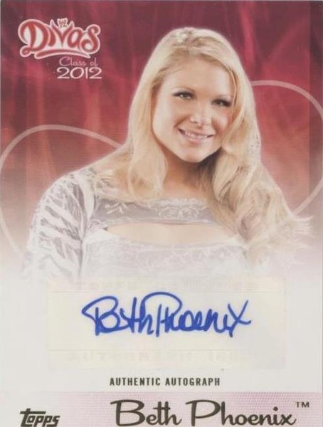 2012 Topps WWE - Divas Class of 2012 Autographs Beth Phoenix (AU) for ...