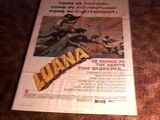 LUANA MOVIE POSTER 1983 SCARCE FRAZETTA ART | eBay