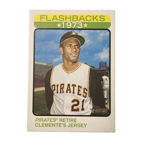 2022 Topps Heritage Roberto Clemente 1973 Flashbacks Pittsburgh Pirates ...