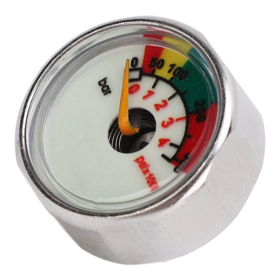 Pony Bottle Pressure Gauge Air Diving Cylinder Oxygen Tank Stainless ...