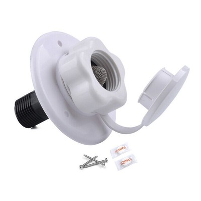 Water Inlet White With Check Valve 1/2inch 19mm Water Inlet Connector ...