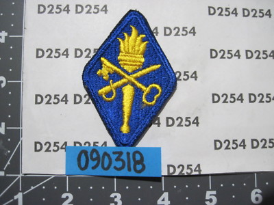 Army color Shoulder PATCH QUARTERMASTER CENTER and SCHOOL QM cut edge ...