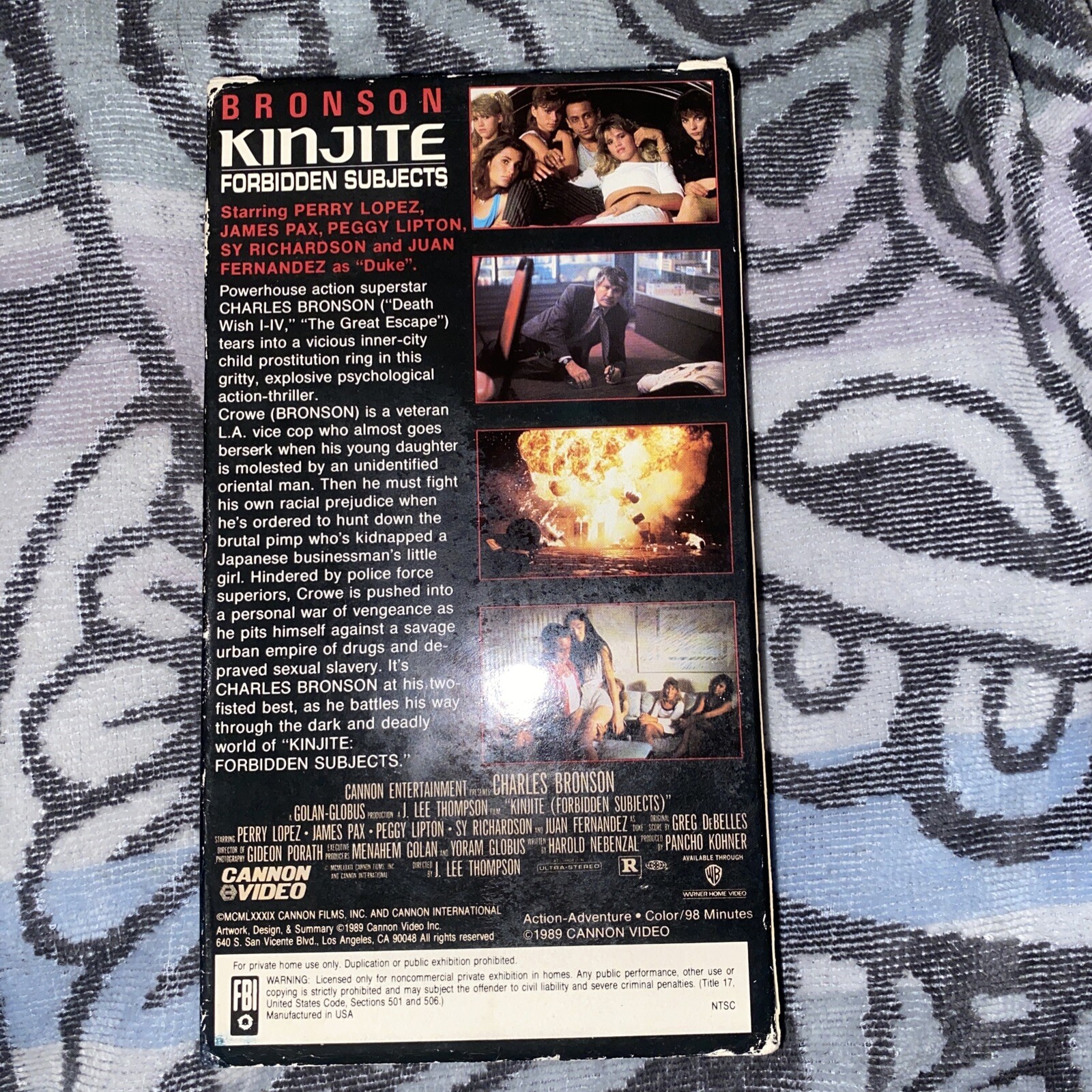 Kinjite : Forbidden Subjects (VHS, 1989) Charles Bronson Action ...