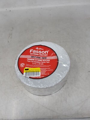 Fasson Extreme Weather 0817 Foil Tape 2" x 50yds Plain Foil Insulation ...