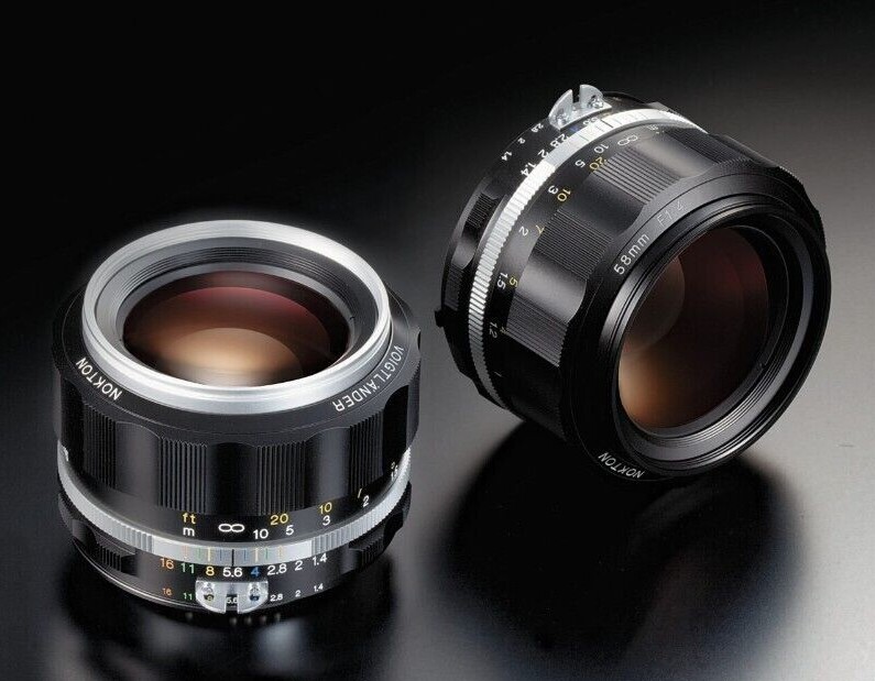 VOIGTLANDER NOKTON 58mm f1.4 SL II S Coshina Black Silver Rim Nikon F ...