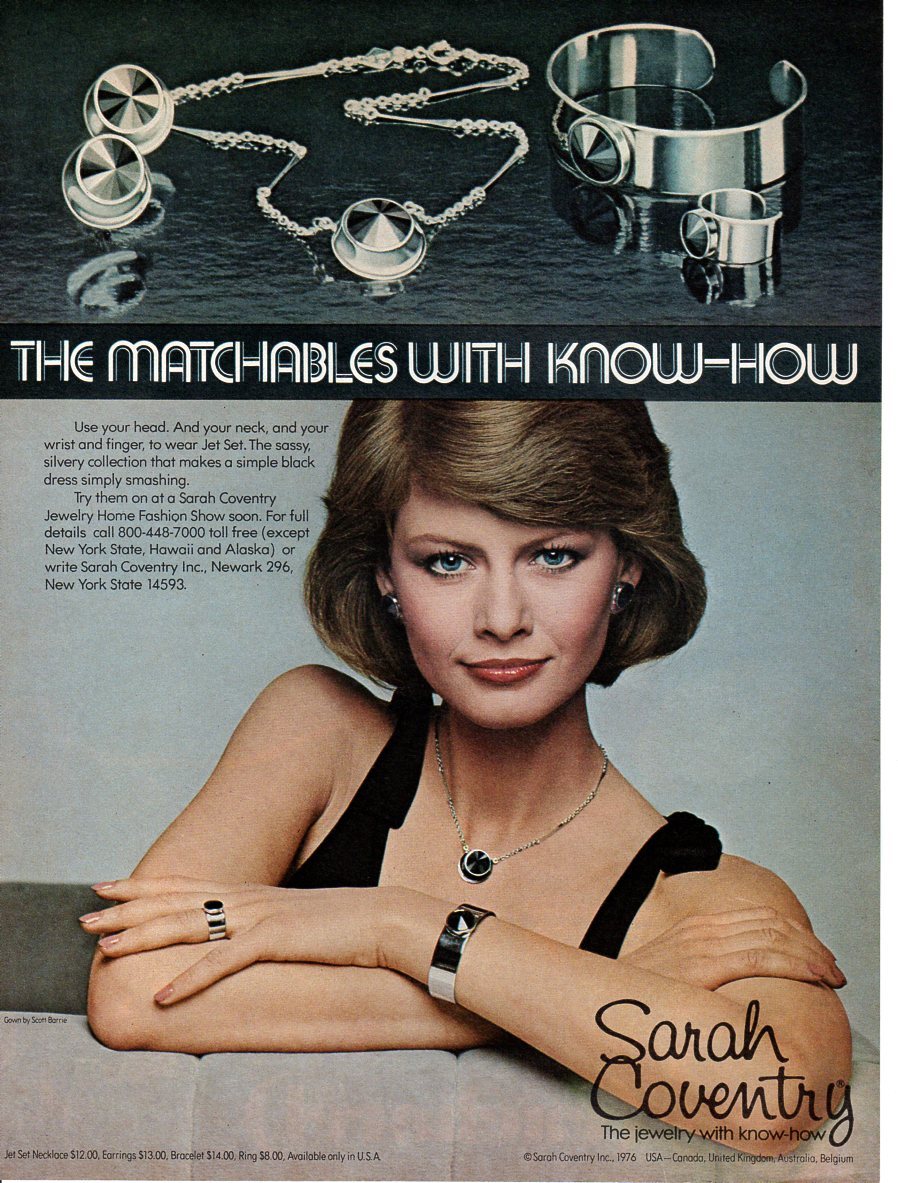 Vintage Beauty Fashion ad 1976 Sarah Coventry Matchables with Know How ...