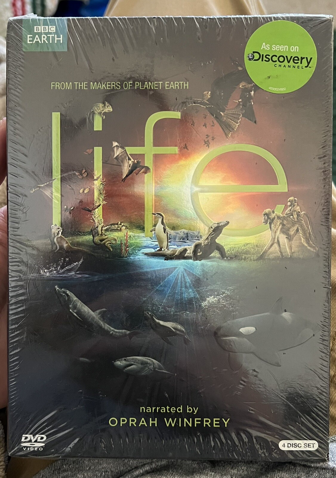 Life BBC Earth DVD 4 Disc Set Narrated by Oprah Winfrey Planet Earth ...