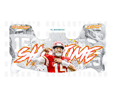 Patrick Mahomes Custom Visor for Any Full Size Riddell Helmet-3 Styles ...