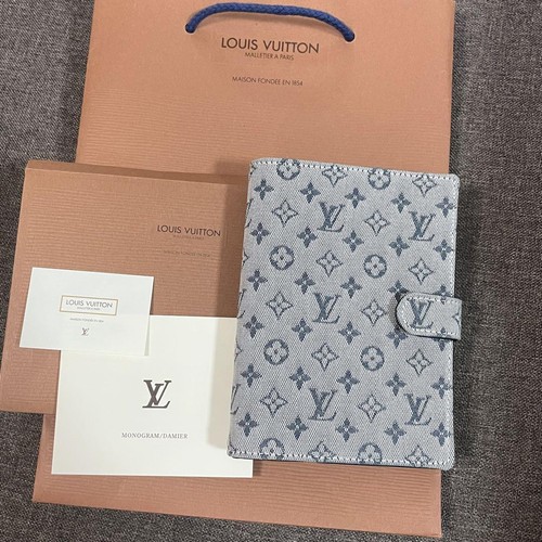 Louis Vuitton notebook cover monogram blue 35 | eBay