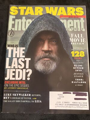 Star Wars The Last Jedi Entertainment Weekly Aug 2017 Luke Skywalker ...
