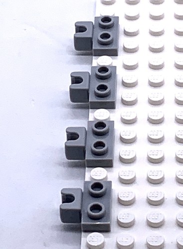 Lego Part 6043656 1x2 Plate With Ball Cup X4 14704 Light Bluish Grey