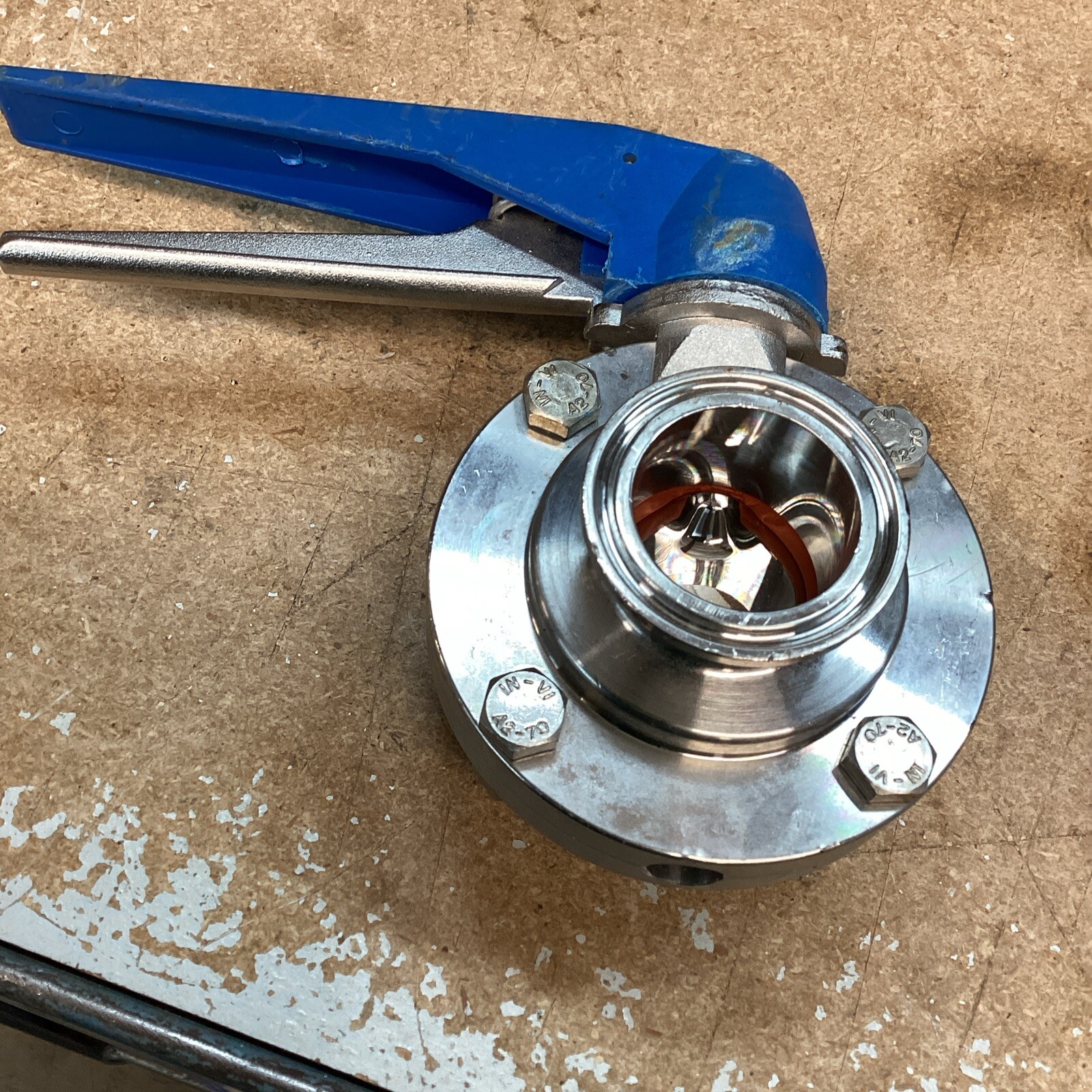 Jensen 316L 1 1/2" Hand Lever Butterfly Sanitart Valve, 62262- PN10 | eBay