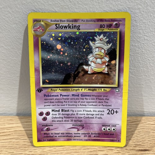 Pokémon TCG Slowking Neo Genesis 14/111 Holo 1st Edition Holo Rare WOTC ...