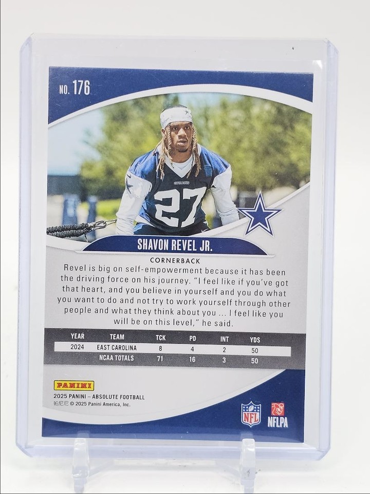 SHAVON REVEL JR. 2025 ABSOLUTE ROOKIE FOOTBALL SPECTRUM RED RC /199 ...